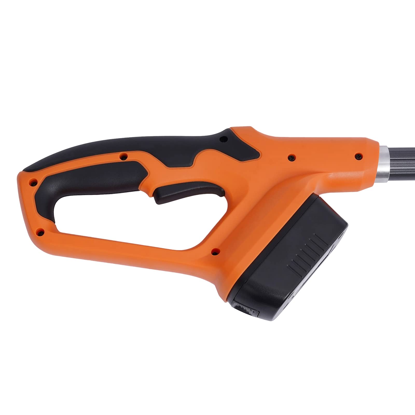 Cordless Electric Pole Saw, 40W Lightweight Hedge Trimmer, 12000 rpm, Adjustable Pole, Suitable Branch Diameter Within 5mm/0.98inch, Orange