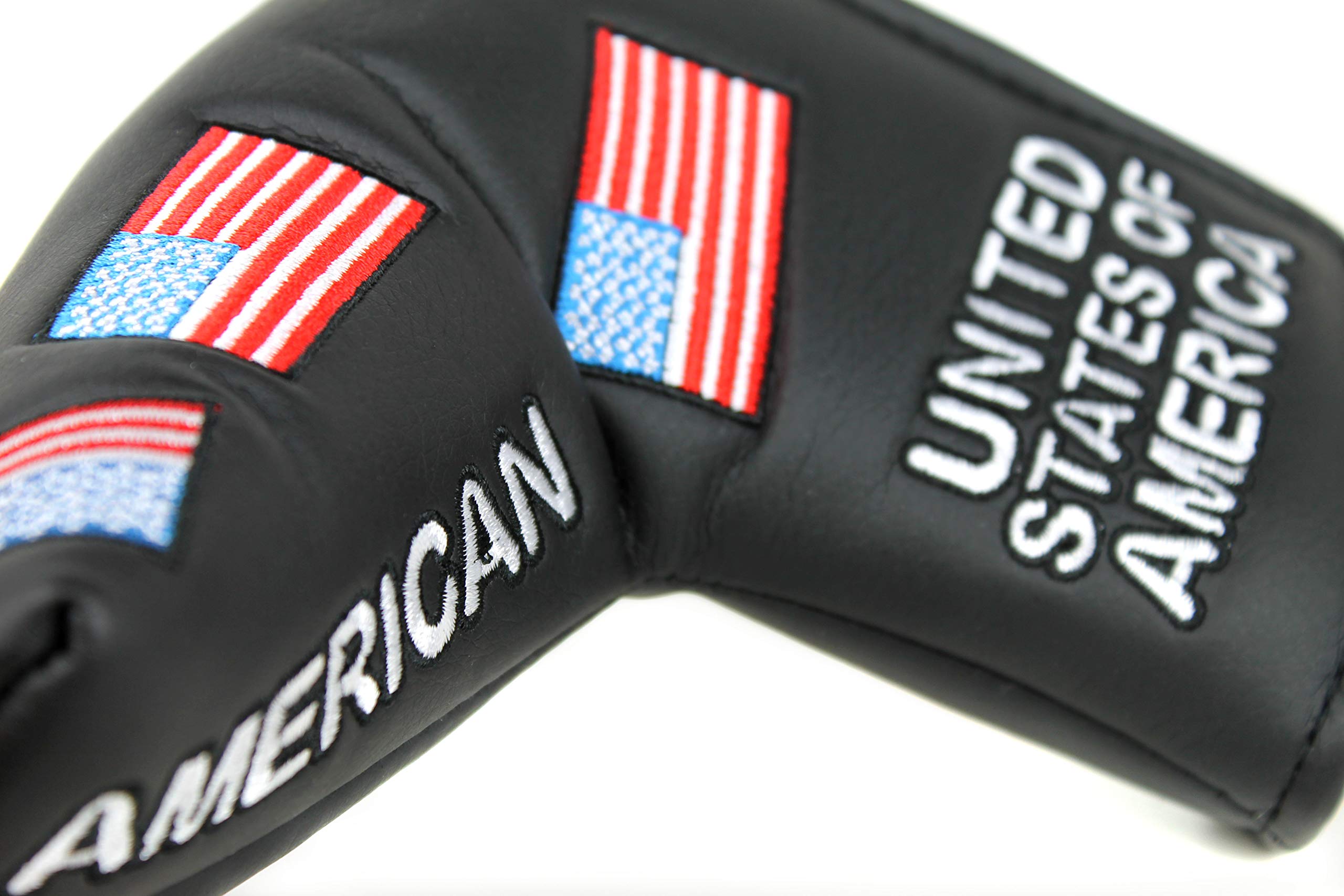 CNC GOLF USA FLAG Black Putter Cover Headcover for Scotty Cameron Taylormade Odyssey Blade