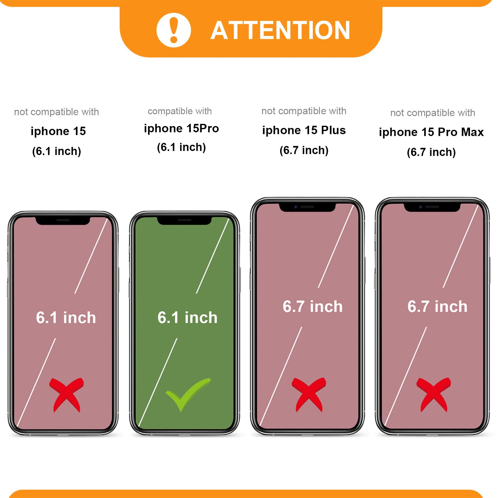 Bocasal Crossbody Wallet Case for iPhone 15 Pro with RFID Blocking Card Slot Holder, Magnetic Flip Folio Purse Case, PU Leather Zipper Handbag with Detachable Lanyard Strap 6.1 Inch 5G (Brown)