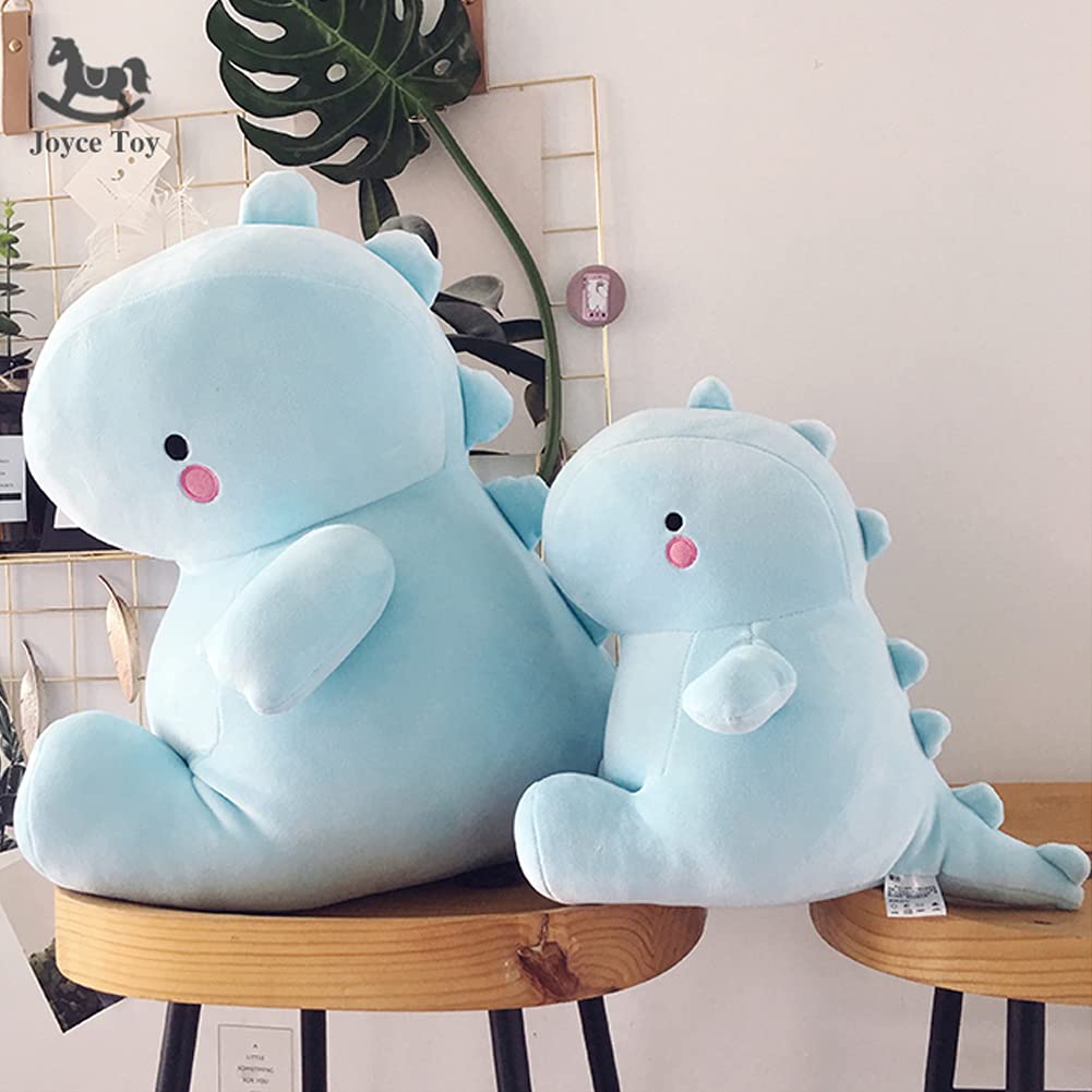 voyageboat Dinosaur Stuffed Animals, Dinosaur Plush Hugging Pillow Toys Gifts for Birthday, Valentine, Christmas (Blue, 23.6")