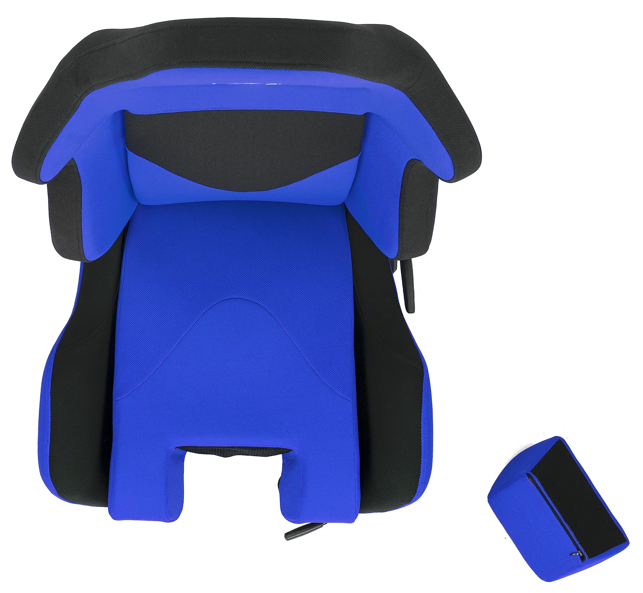 OpenWheeler SimFab Flight Simulator Seat With Seat Base Cut Out For Fighter Stick Or Helicopter Collective, blue