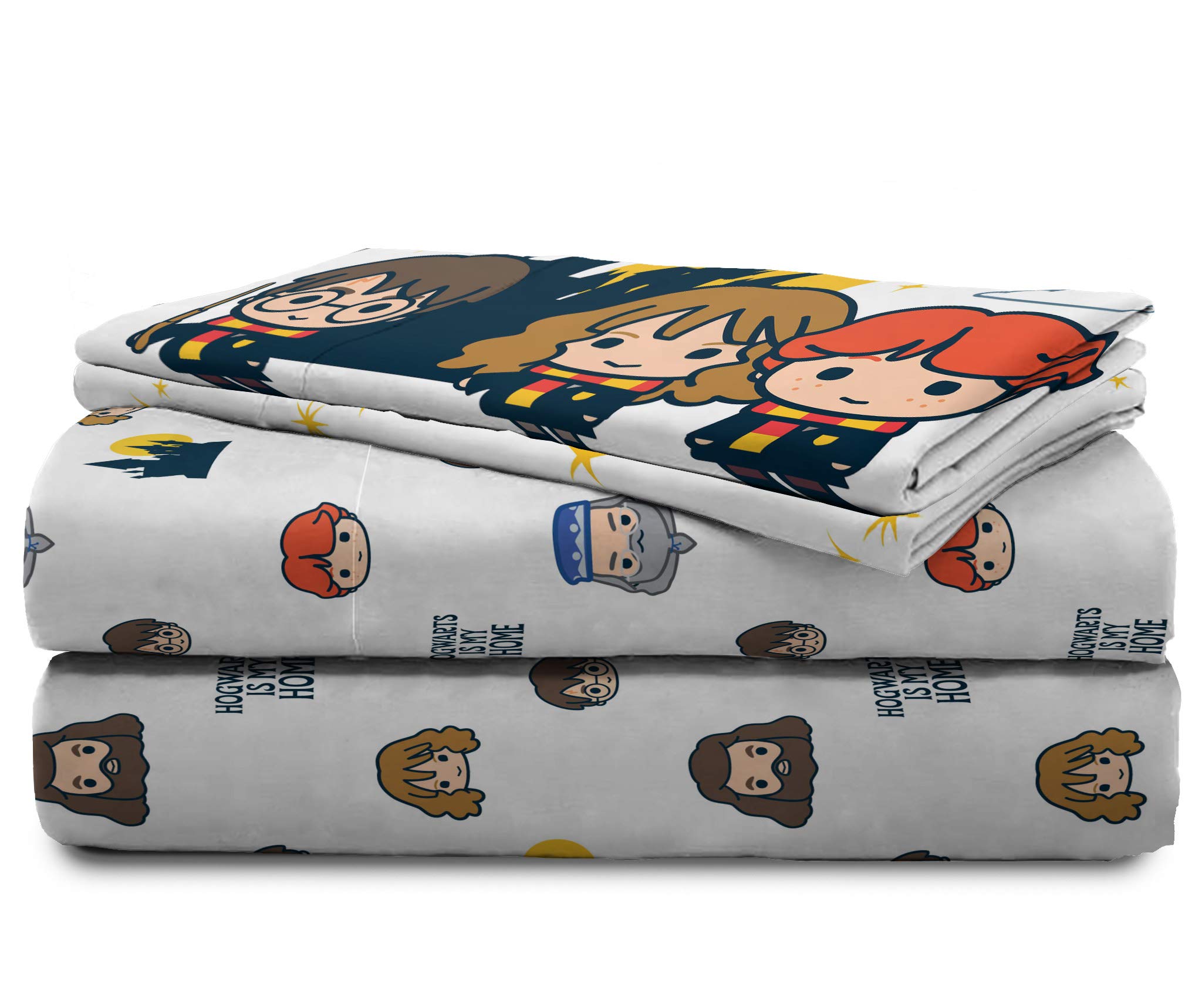 Harry Potter Hogwarts is My Home 4 Piece Full Sheet Set (Offical Harry Potter Product)