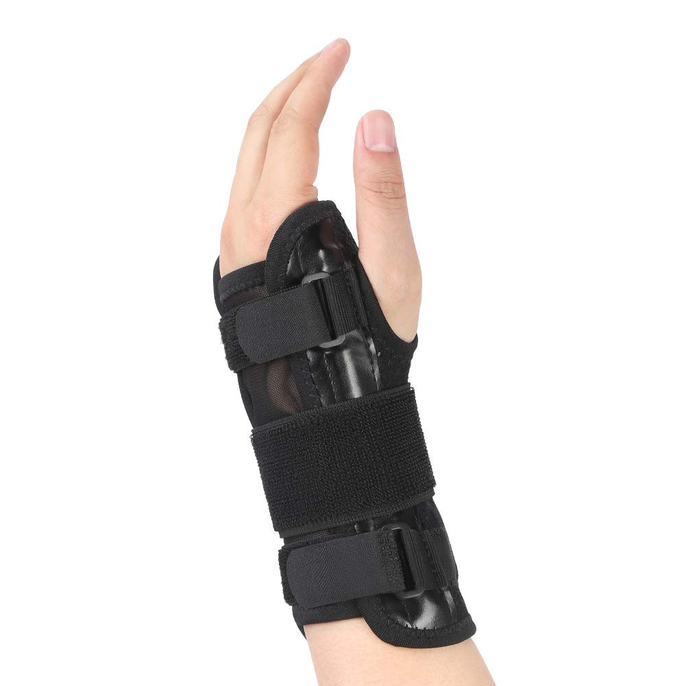 Carpal Tunnel Wrist Brace, Comfortable and Adjustable Wrist Support with Removable Splint Stabilizer for Tendonitis Mouse Hand Injuries, Night Wrist Sleep Support for Men Women