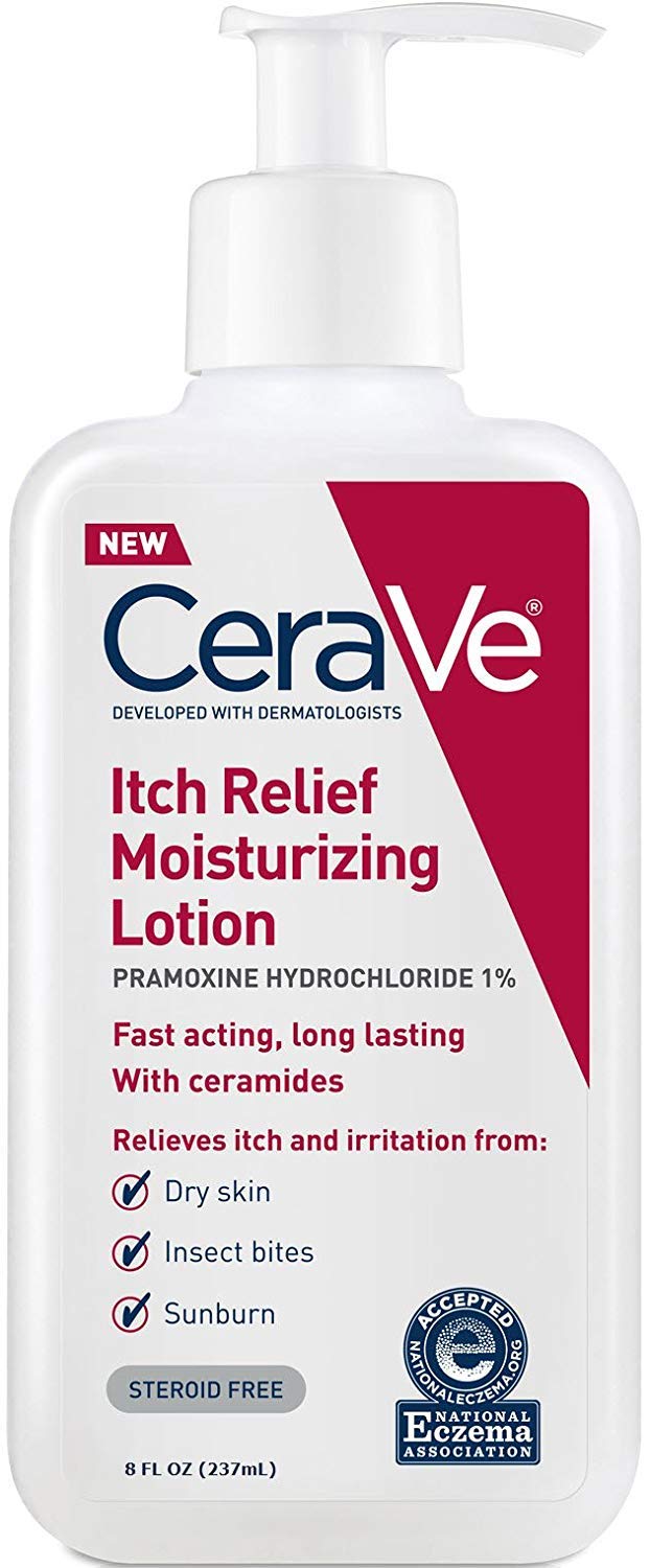 CeraVe Itch Relief Moisturizing Lotion, 8 oz, Dry Skin Relief, Fragrance-Free (Pack of 2)