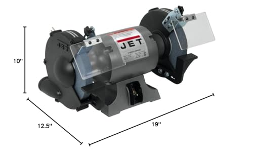 JET 8-Inch Bench Grinder, 3450 RPM, 1/2 HP, 120V 1Ph (Model JBG-8A)
