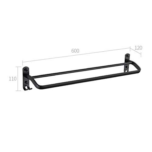 DFHBFG Kitchen Hanging Rack Suction Pad, Reusable, Easy to Install, Easy-Cleaning, Perfect for Bathroom and Kitchen (Black)
