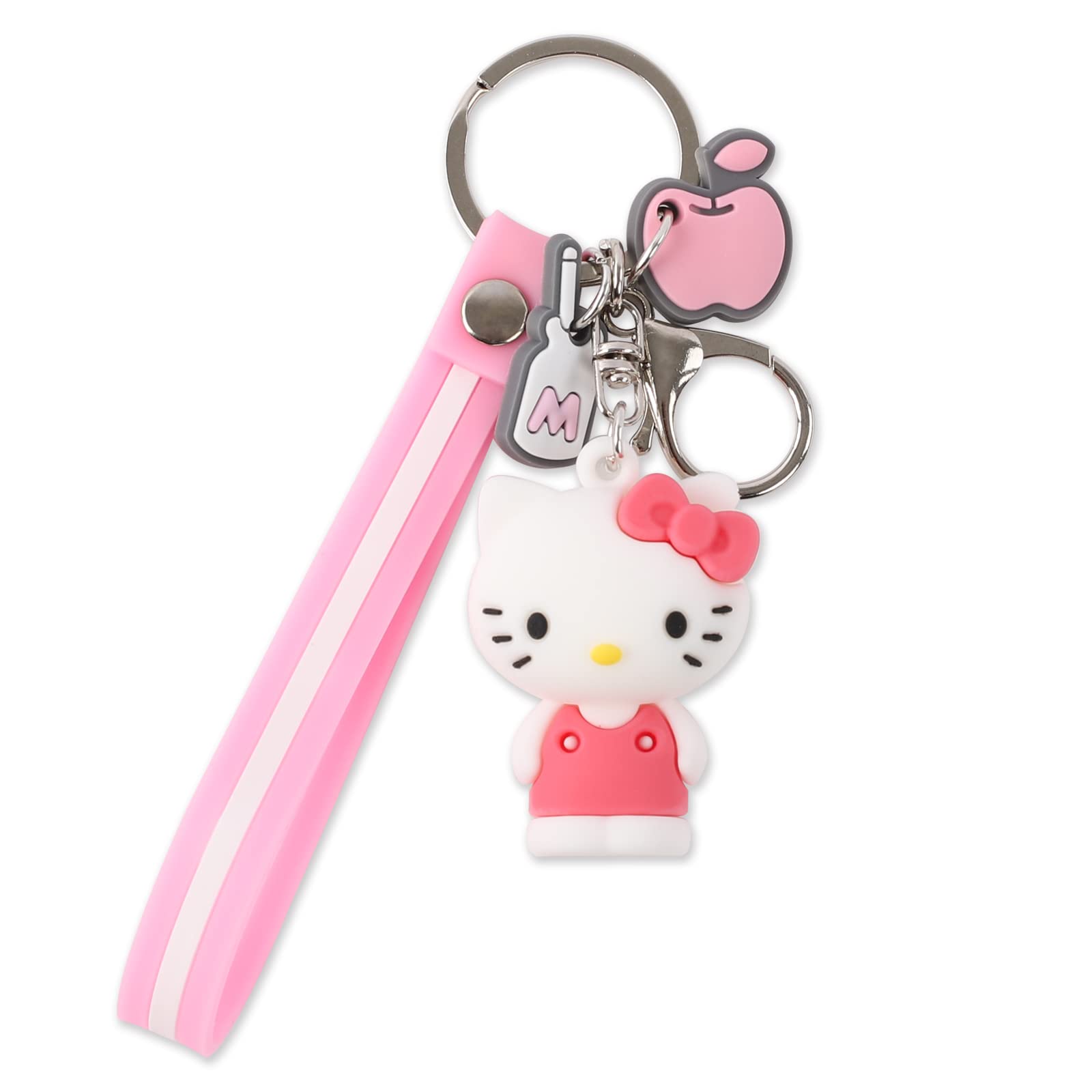 Cute Keychain for Girls - Kawaii Anime Keychain, Ladies Purse Handbag Decorative Bag Accessories (Cat)