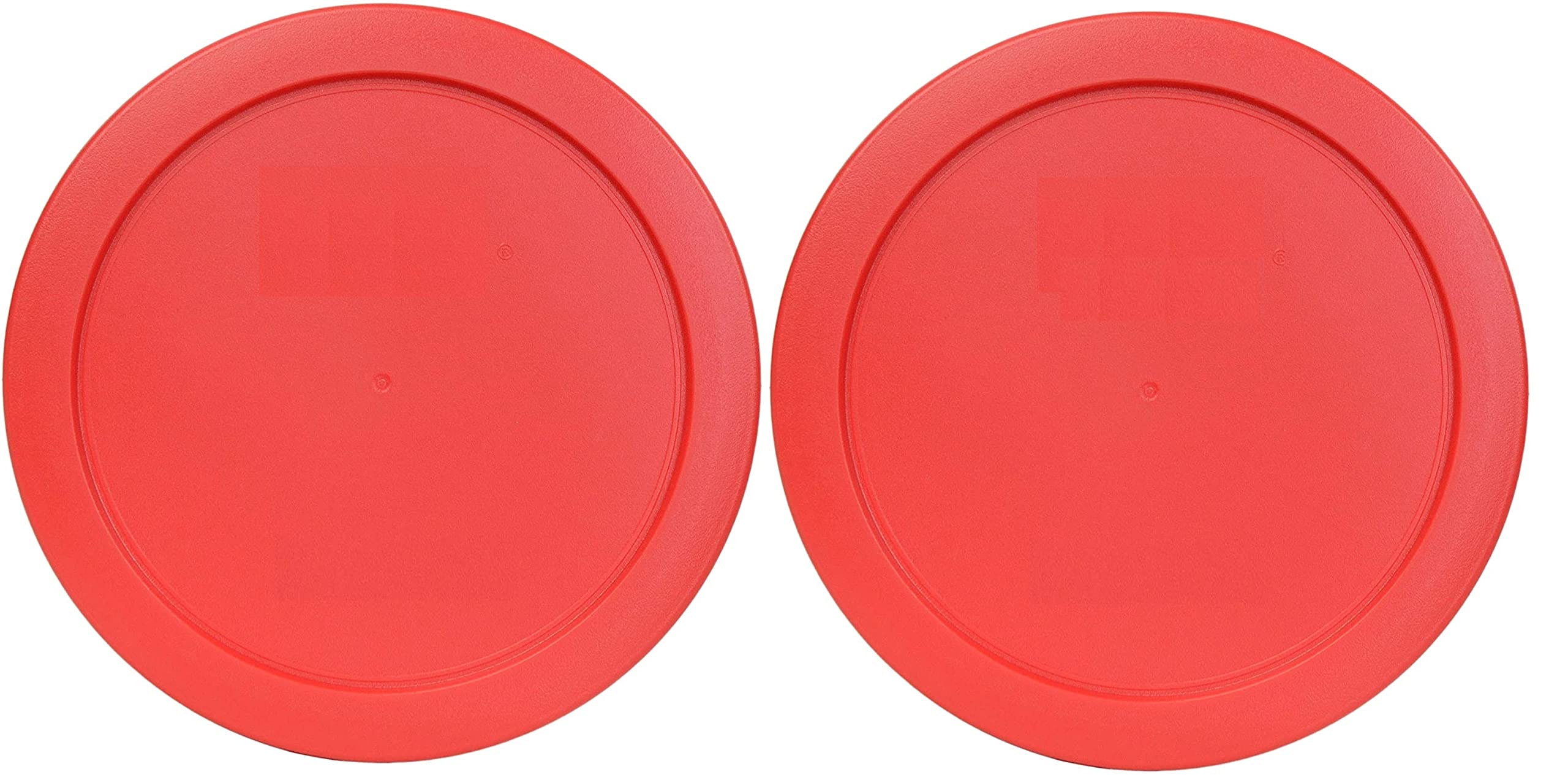 rivel Klareware 7 Cup Red Round Plastic Food Storage Replacement Lids Covers for Klareware Anchor Hocking and Pyrex Glass Bowls (Container not Included) (2 Pack)