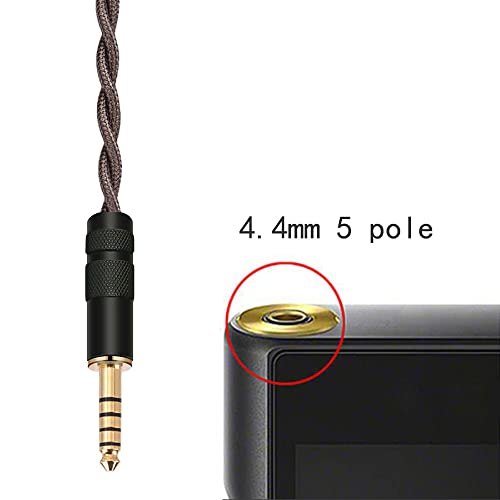 gotor 4.4mm Balanced Replacement Cable for Sennheiser HD 650 HD 660s HD 600 HD 6XX HD 25 HD 580 HD 58x 7N Silver Plated Copper (1.2m(3.9Feet))