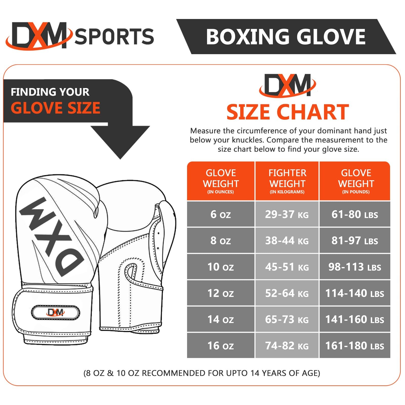 DXM SPORTS Boxing Gloves for Men & Women, Boxing Training Gloves Ideal for Heavy Punching Bag Workout Kickboxing, Muay Thai, MMA Blue & White, 8 oz