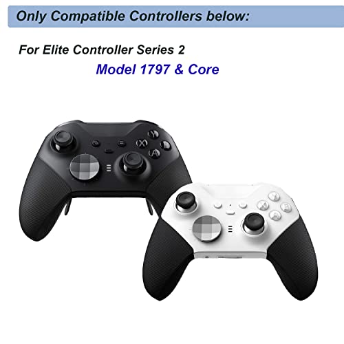 Elite Series 2 Thumbsticks, D-Pads, Paddles Trigger Buttons Replacement with Tools for Xbox One Elite Series 2 Controller Model1797 -Blue… (Black)
