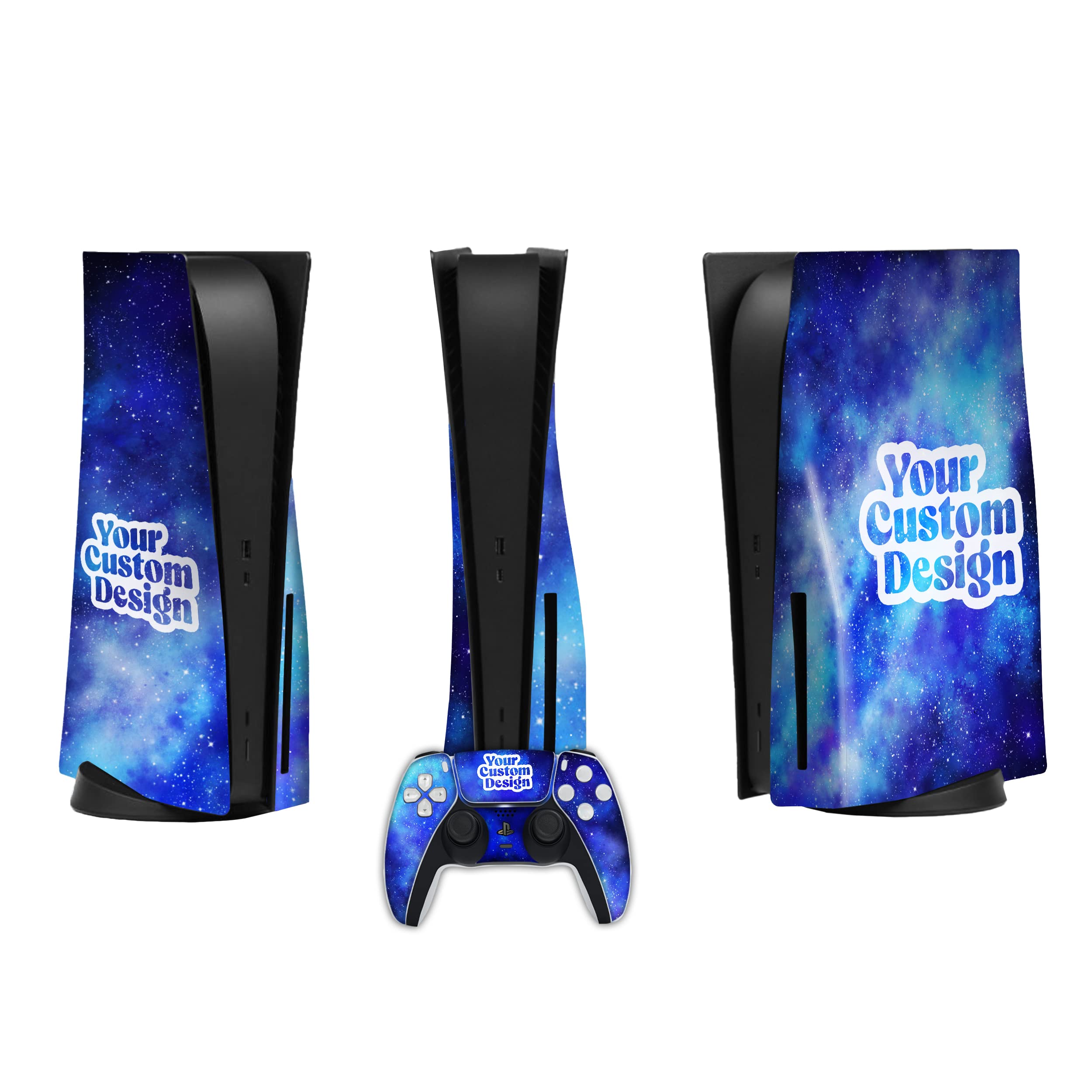 Dyeport Custom PS-5 Skin | Made in USA | Compatible Vinyl Sticker Skin for Play-Station 5 Controller & Console | Waterproof Protective Decal Cover Wrap-Fits Perfect with No Bubbles or Wrinkles