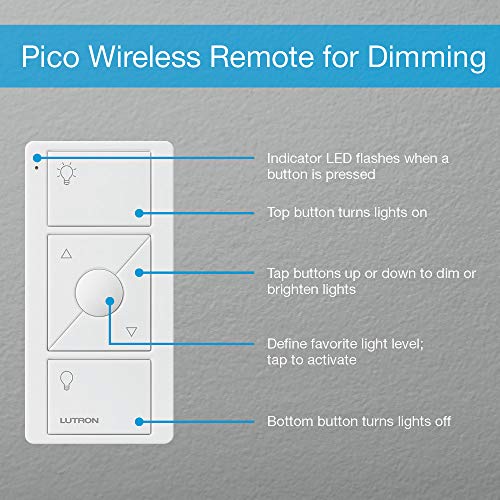 Lutron Caseta Deluxe Smart Dimmer Switch (2 Count) Kit with Caseta Smart Hub | Works with Alexa, Apple Home, Ring, Google Assistant | P-BDG-PKG2W | White