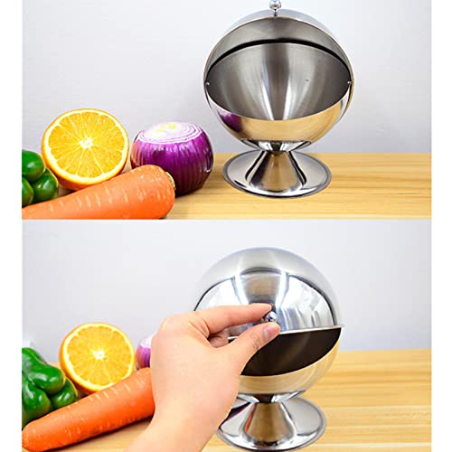 Peohud 2 Pack Stainless Steel Sugar Bowl with Roll Top, Sugar Cube Holder, Candy Jar Cookies Mints Holder Bowl for Home Kitchen, Office, Parties