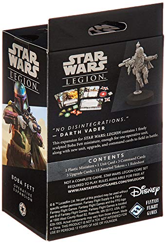 Star Wars: Legion Boba Fett OPERATIVE EXPANSION - Deploy the Notorious Bounty Hunter! Tabletop Miniatures Strategy Game for Kids & Adults, Ages 14+, 2 Players, 3 Hr Playtime, Made by Atomic Mass Games