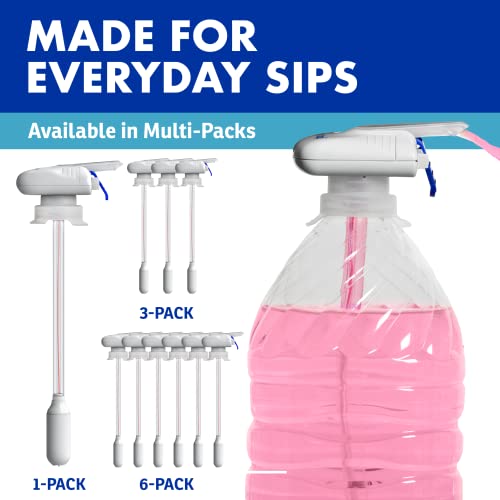 The Magic Tap Automatic Drink Dispenser - Hands-Free Beverage Dispenser for Fridge - Perfect for Milk, Juice - Gifts for Women & Men - 1 Pack, White