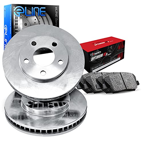 R1 Concepts Front Brakes and Rotors Kit |Front Brake Pads| Brake Rotors and Pads| Optimum OEp Brake Pads and Rotors |fits 1998-2006 Hyundai Elantra, 1999 Hyundai Tiburon, 1999-2001 Hyundai Sonata