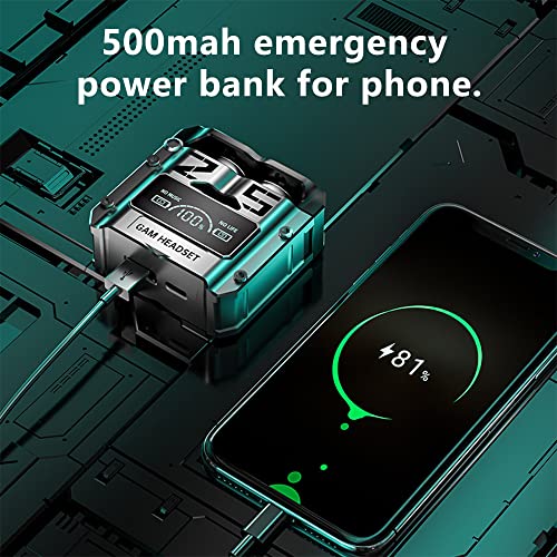 Fuhaiti Bluetooth Earbuds, Wireless Earbuds Bluetooth 5.3 Headphones with Charging Case Low Latency IPX7 Waterproof 35H Playtime Stereo Earphones in-Ear Built-in Mic Headset