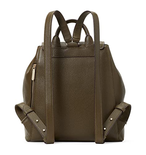 Kate Spade New York Sinch Pebbled Leather Medium Flap Backpack Duck Green One Size