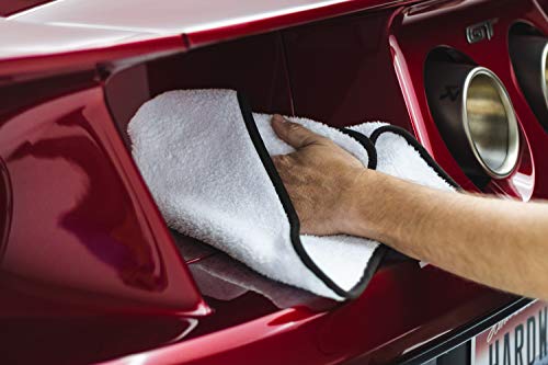 The Rag Company - Everest 1100 - Ultra Plush Korean 70/30 Blend, Professional Microfiber Detailing Towels, 1100gsm, 16in x 16in, White (3-Pack)