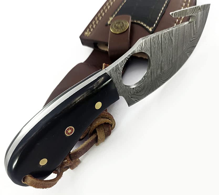 Damascus Steel Fixed Blade Knife Hunting Camping Hiking Tactical Survival Outdoor Sports For Men. SM148