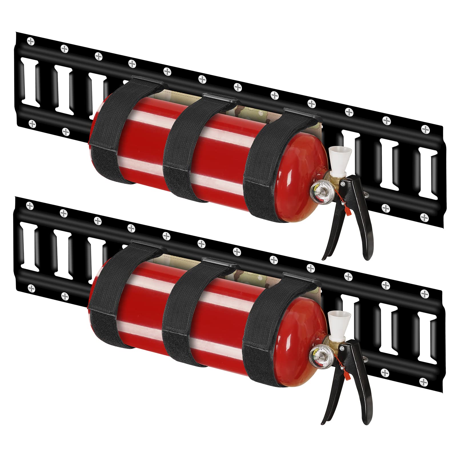 E-Track Fire Extinguisher Mount Holder for Cargo Trailer and Truck| Fire Extinguisher Mounts& Brackets up to 15 lbs|e Track Tool for Safety(Pack of 2)