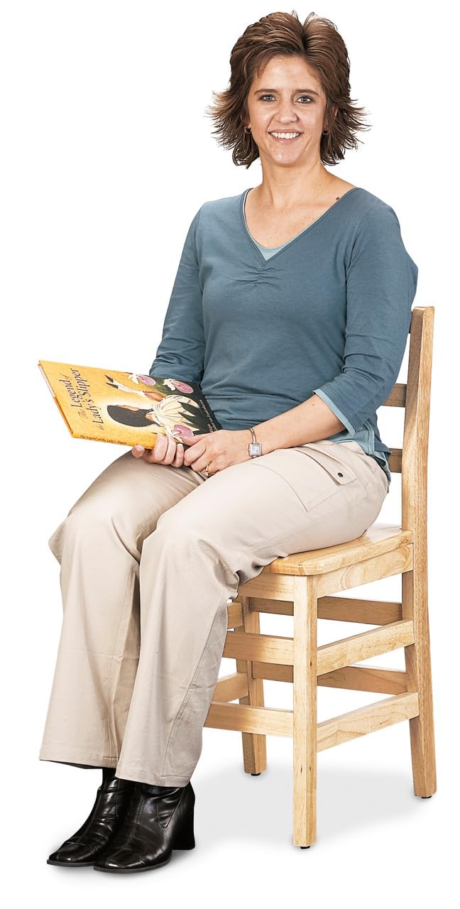 Jonti-Craft KYDZ Ladder Back Chair Pair, 14" Height