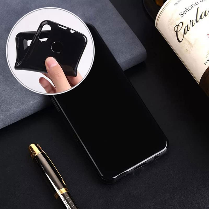 KJYFOANI for Infinix GT 10 Pro Case, with [ 2 x Tempered Glass Protective Film], Black Soft Silicone Protection Sleeves Shockproof Bumper Case for Infinix GT 10 Pro (6.67") - Black