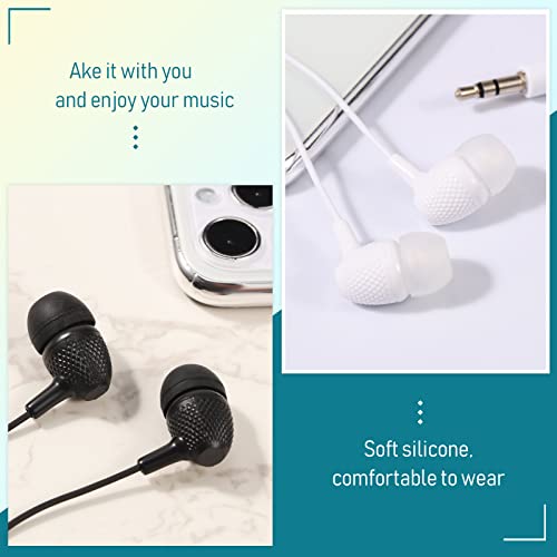 Macarrie 20 Pack Kids Earbuds Bulk 3.5 mm in-Ear Earphones Wired Earphones Without Mic Headphones for School Classroom Students Kids Adults Gifts (Multicolor)