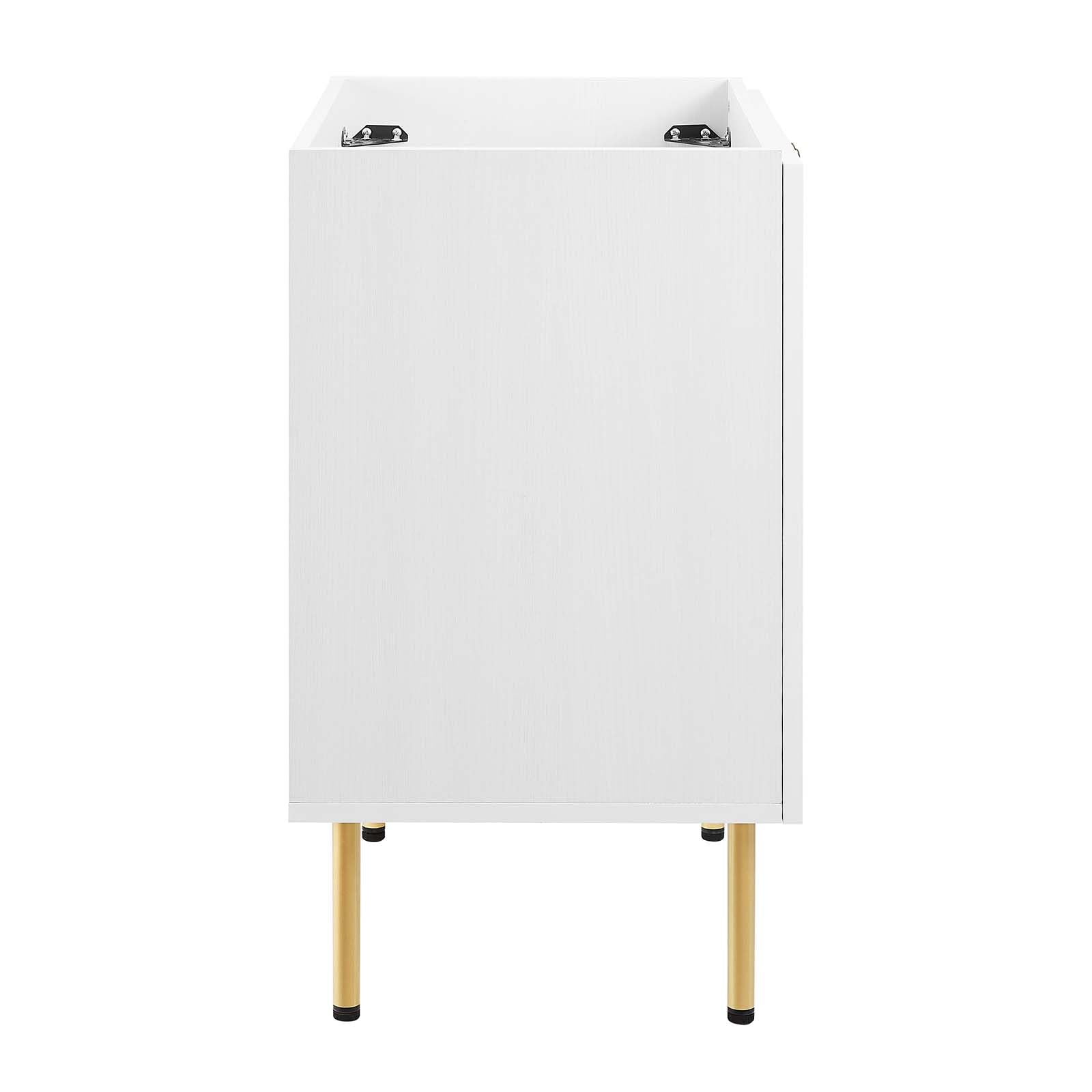 Modway Chaucer 24” Bathroom Vanity Cabinet in White (Sink Basin Not Included), 30 Inches