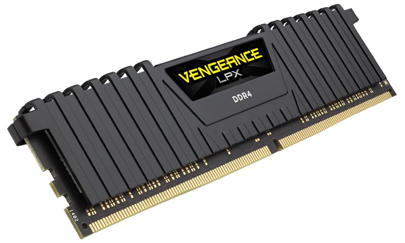 CORSAIR Vengeance LPX 64GB (4x16GB) DDR4 3200 (PC4-25600) C16 1.35V Desktop Memory - Black