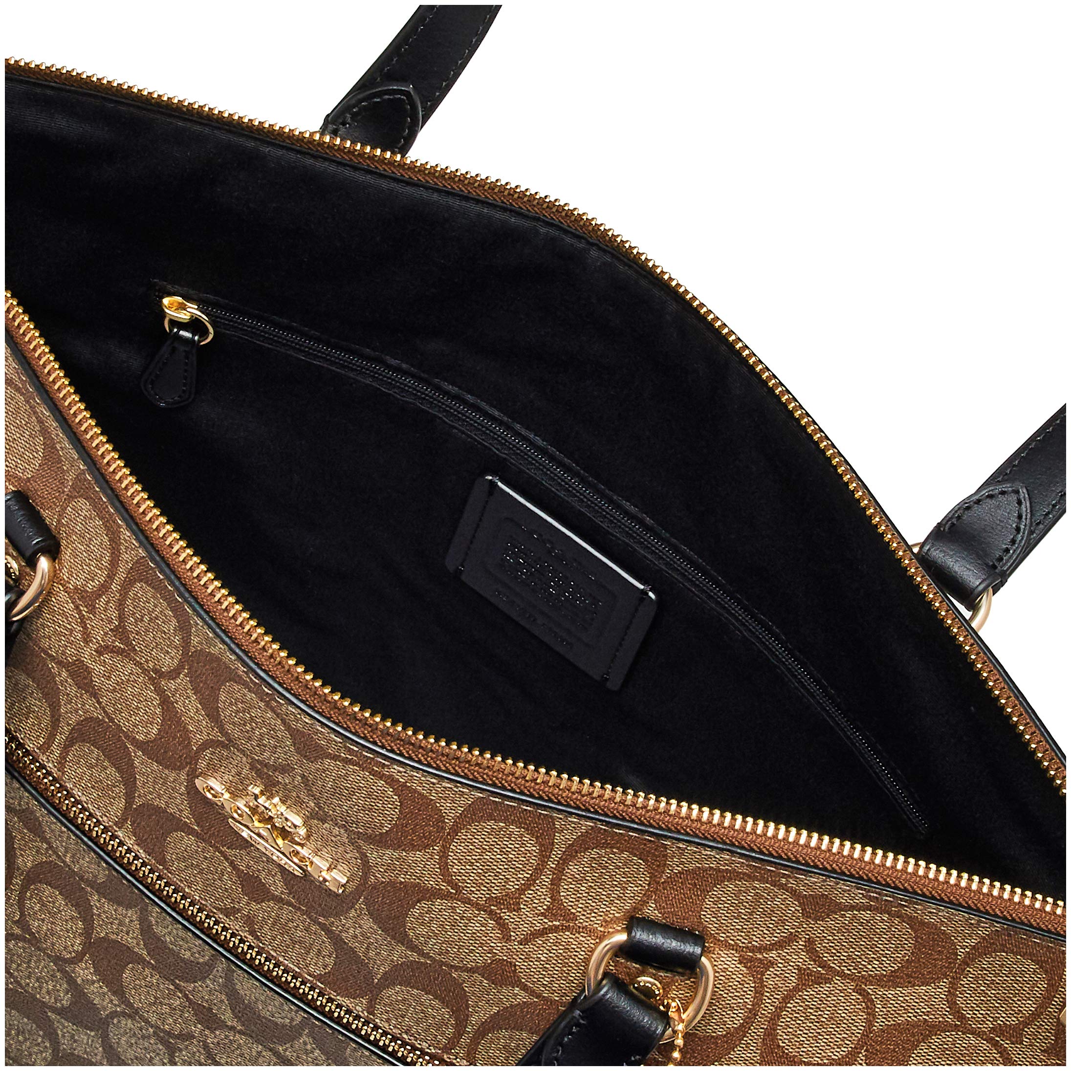 Coach F79609-1 Women's Tote Bag, IM/Khaki/Black One
