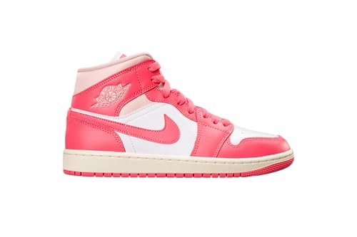 Jordan 1 Mid Women White/Sea Coral-Atmosphere BQ6472-186 7