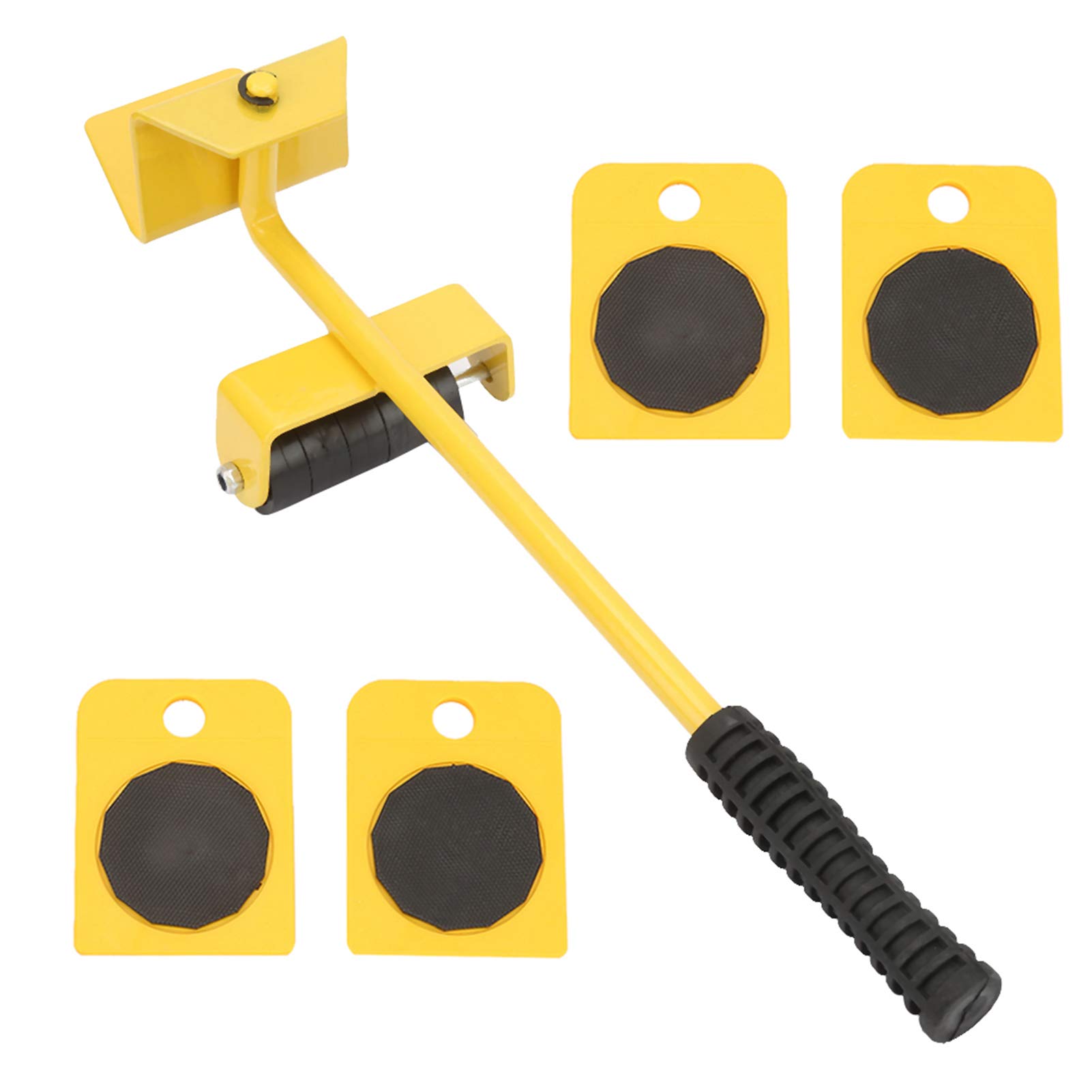 Furniture Mover, Furniture Movers with Wheels, Furniture Transport Kit Jack Movable Plate for Objects Bearing 150kg Washing Machine Roller Skates Car Wheel Jack