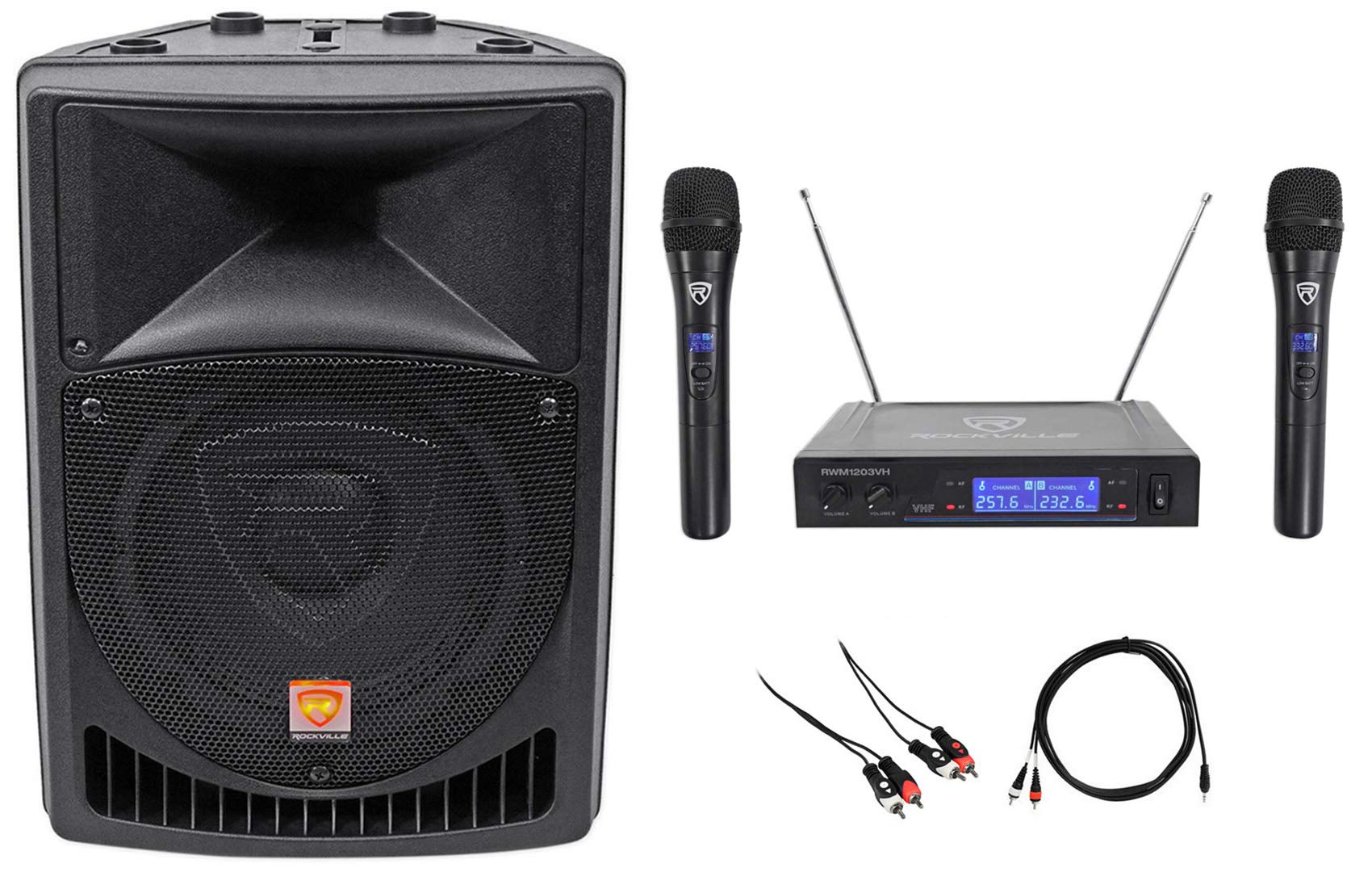 Rockville Powered 8" Pro Karaoke Machine/System 4 ipad/iPhone/Android/Laptop/TV