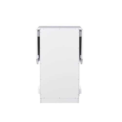 SEI Furniture Fold-Out Organizer Convertible Desktop Craft Desk, White