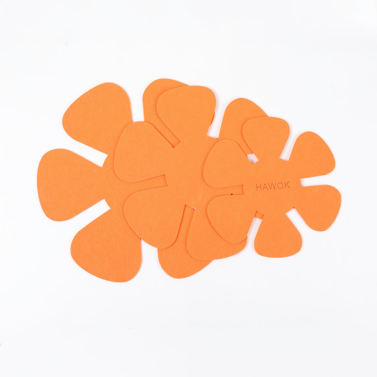 HAWOK Pot/Pan Protectors-Set of 3 Dia. 8" 10" 12" Orange