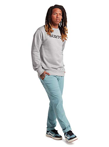 Burton Mens Oak Crew, Gray Heather New, Large