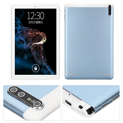 Garsentx 10.1 Inch Tablet, 2.4G 5G Dual Band WiFi, 6GB 128GB, Front 5MP Rear 13MP, 1960x1080 IPS, 8800mAh Calling Tablet, for Android 11.0, Bluetooth USB Type C GPS,Blue (US)
