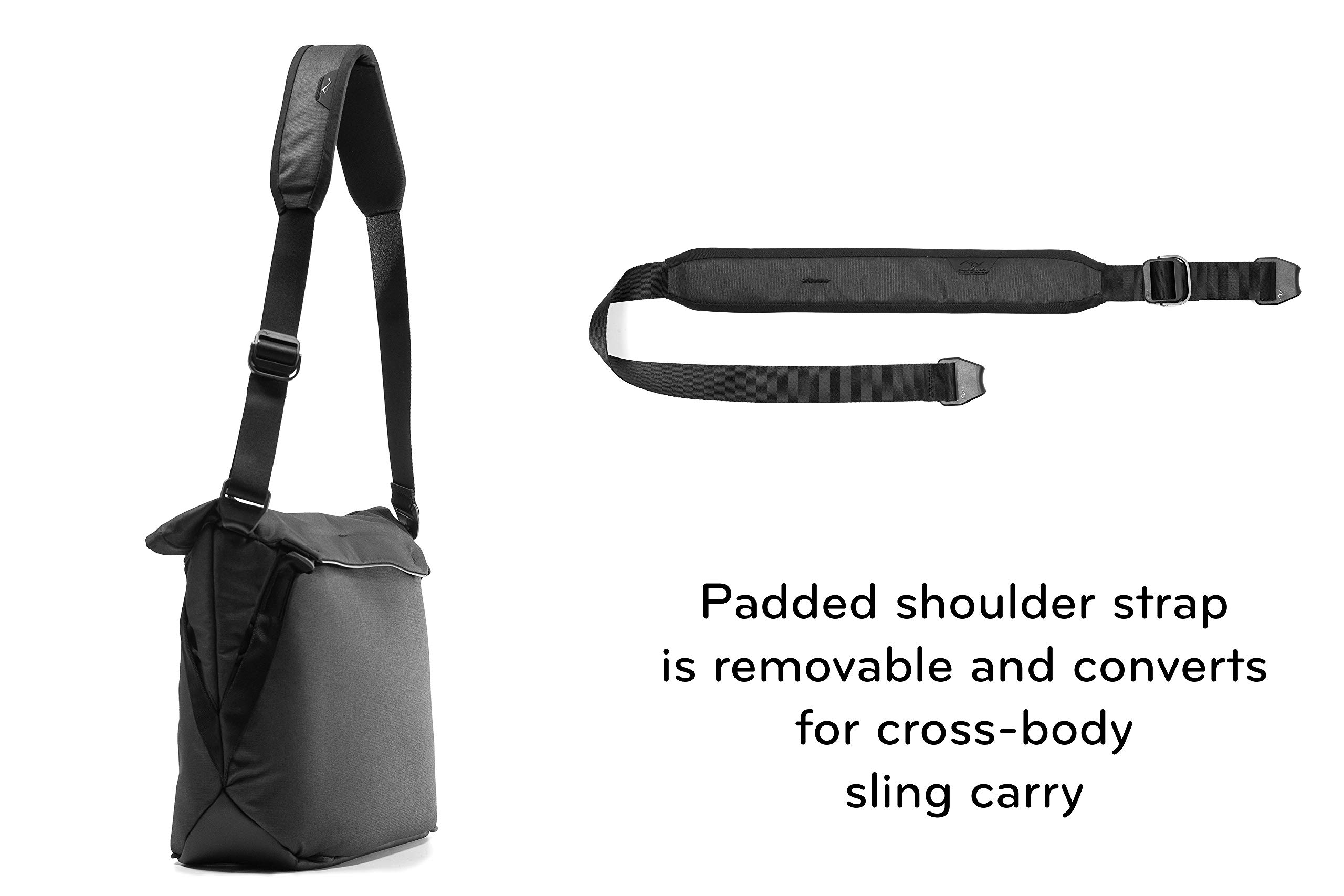 Peak Design Everyday Tote V2 15L Black for Travel or Photo Carry (BEDT-15-BK-2)