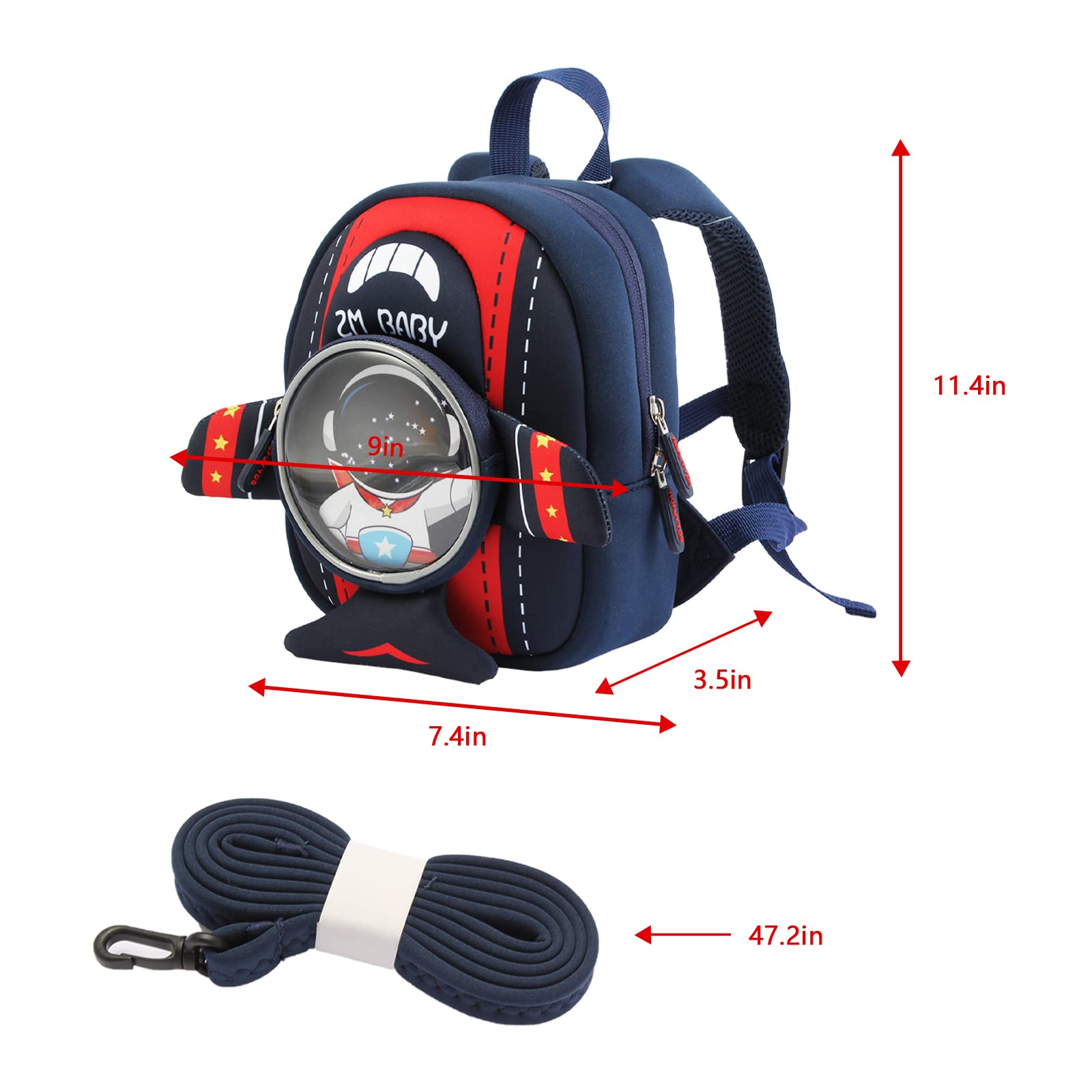 ROFUYYDS Kids Backpack with Safety Leash, Anti-lost Children Toddler Backpack for Kids Baby