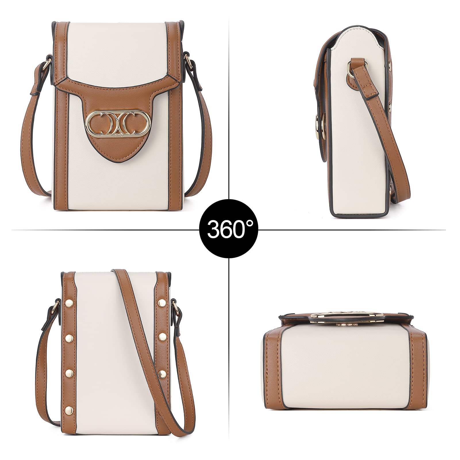 CLUCI Crossbody Cellphone Purse for Women Trendy Phone Wallet Flap Case Small Summer Stereotype Bags with Adjustable Straps