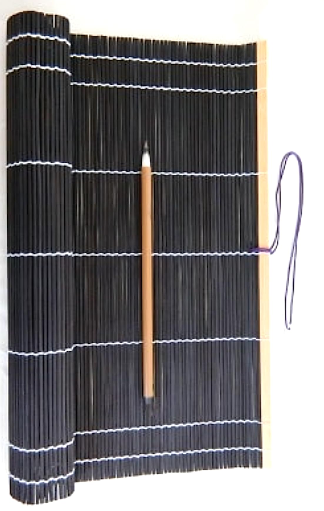 KUDOS.JP Calligraphy Brush Holder Roll-up Portable Protector, Natural Bamboo Brush Wrap - Japan Import