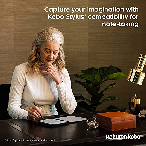 Kobo Sage | eReader with Green SleepCover & Stylus | 8β HD Glare Free Touchscreen | Waterproof | Blue Light Reduction | Bluetooth | WiFi | 32GB of Storage (Green + Stylus)