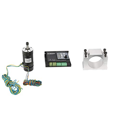 DC Brushless Spindle Motors, 3 Regulation Modes PWM Control 48V Power Input Maximum 400W Motor Driver Hall Kit for Engraving Machine