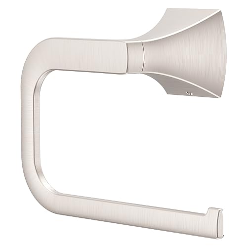 Pfister Bruxie Towel Ring, Hand Towel Holder for Bathroom, Wall-Mounted, Screw-In, Spot Defense Brushed Nickel Finish, BRBBIE0GS