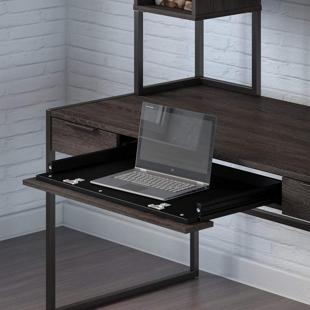 Bush Furniture Office by Kathy Ireland Atria 60W x 30D Writing Desk with Drawers