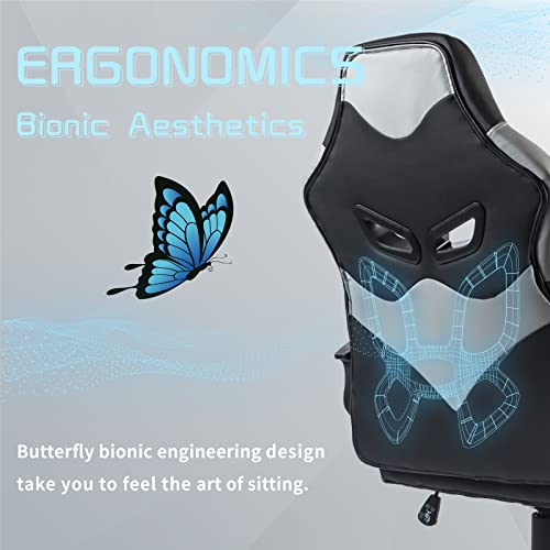 JOYFLY Gaming Chair, Gamer Chair Racing Style Game for Adults Teens, Ergonomic PC with Lumbar Support, 300lbs(Black)