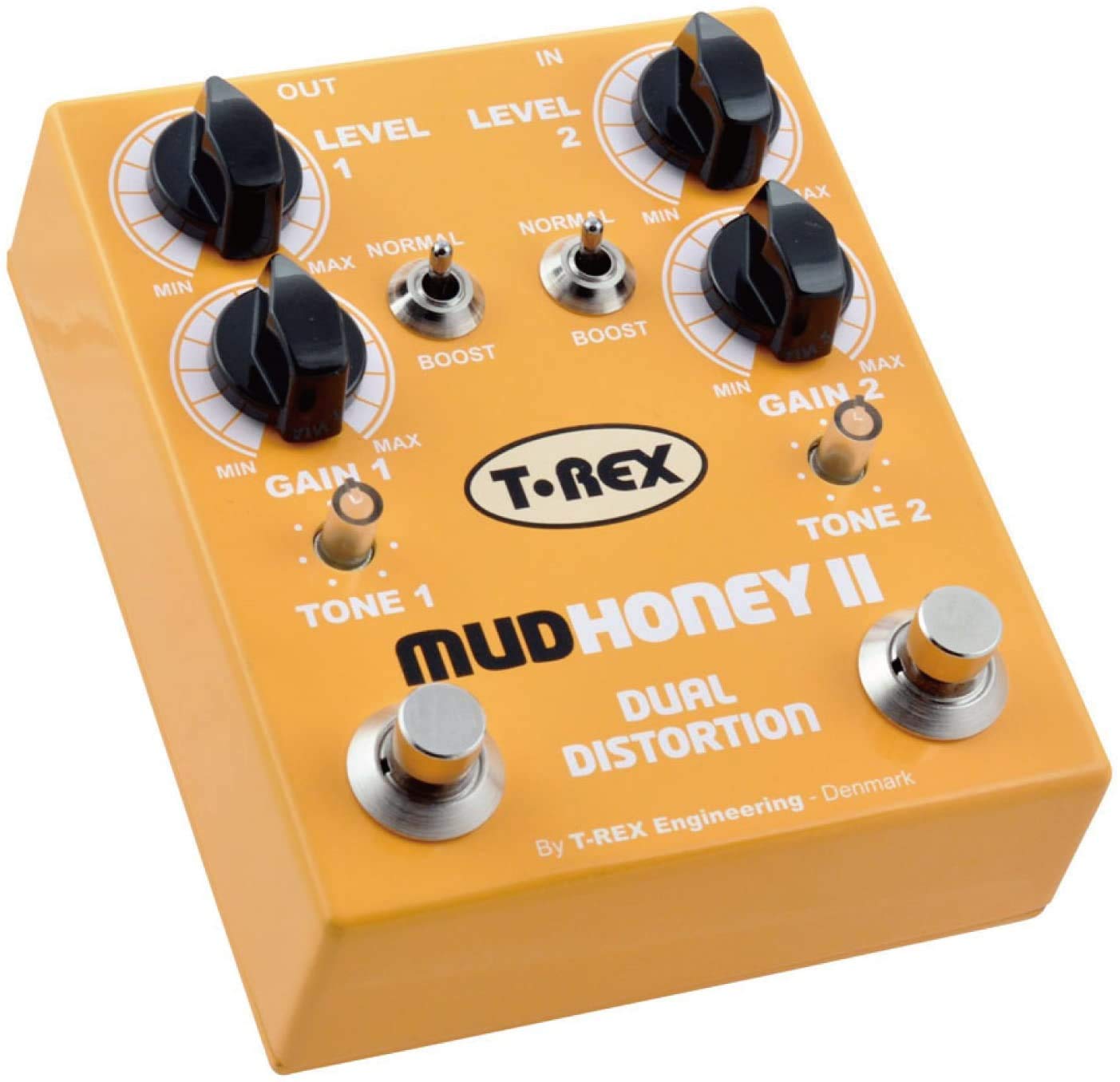 T-Rex MUDHONEY-II Dual Distortion Guitar Effects Pedal