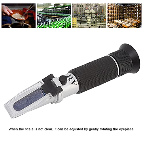 GLOGLOW Portable Refractometer, Clear Reading Accurate Data Salinity Refractometer for Seawater